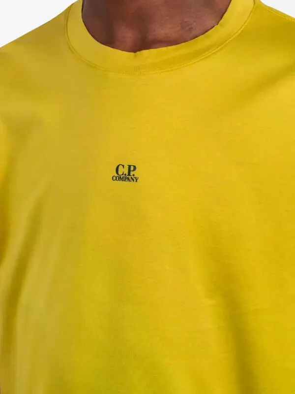 C.P. COMPANY Mercerized Jersey 70/2 Gasato Short-sleeve T-shirt - Yellow