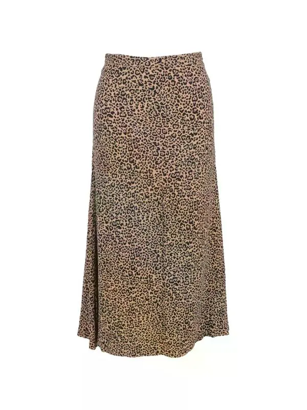 REFORMATION Leopard-print Midi Skirt