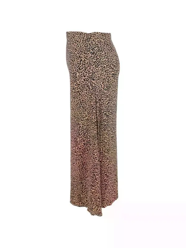 REFORMATION Leopard-print Midi Skirt