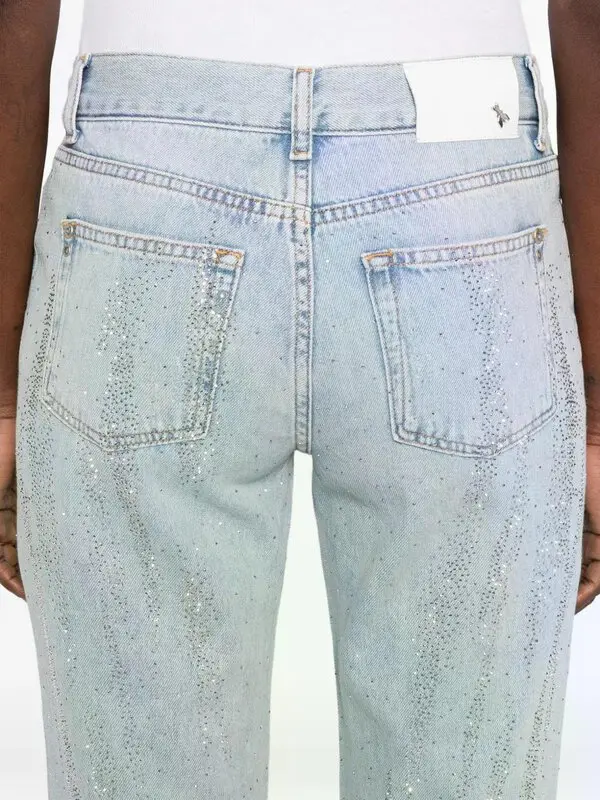 Patrizia Pepe Embellished Distressed Jeans
