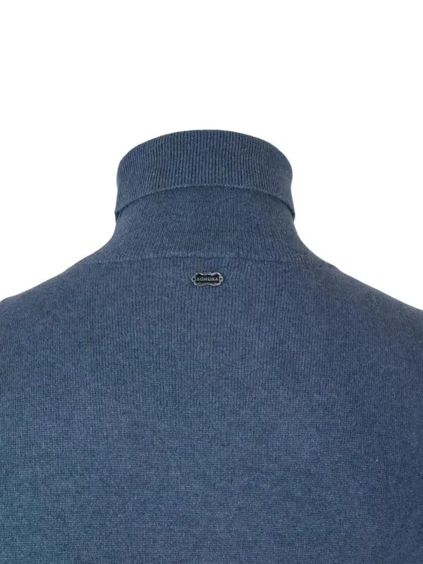 Agnona Cashmere Roll-neck Sweater - Blue