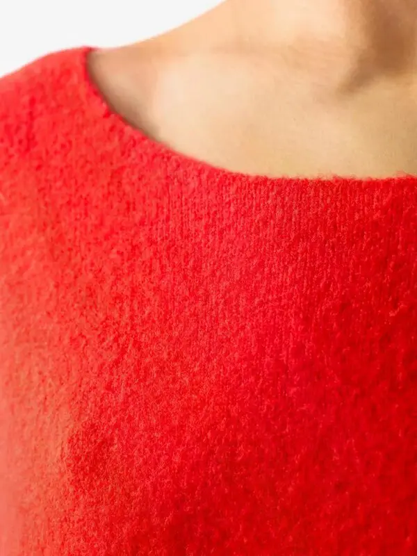 American Vintage Long-sleeve Boat-neck Sweater - Red