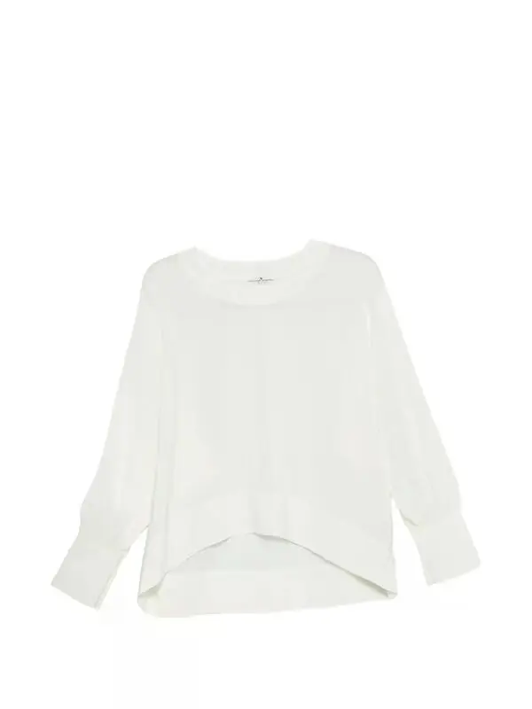 Ermanno Scervino Cuff Silk Knitwear - White