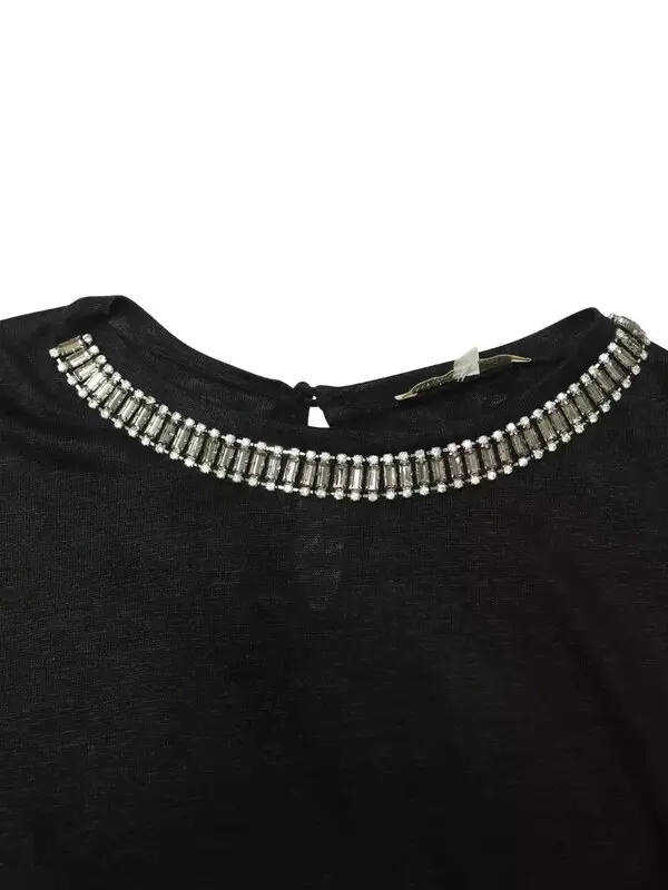 Maje Embellished Linen Top