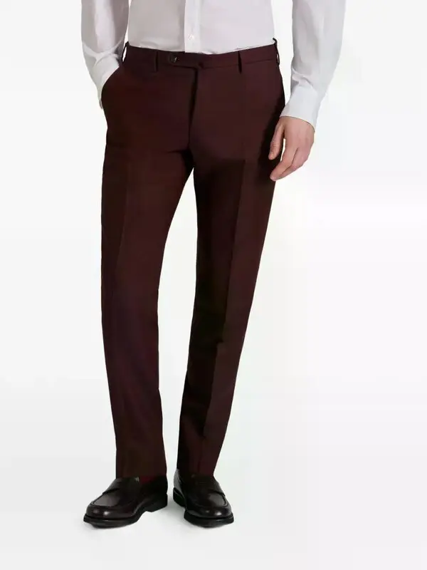 Incotex Twill Trousers - Red