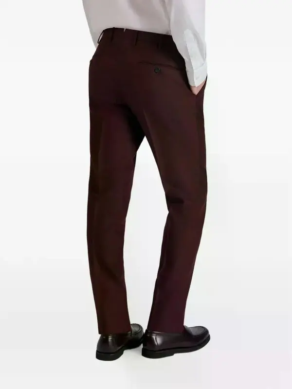 Incotex Twill Trousers - Red