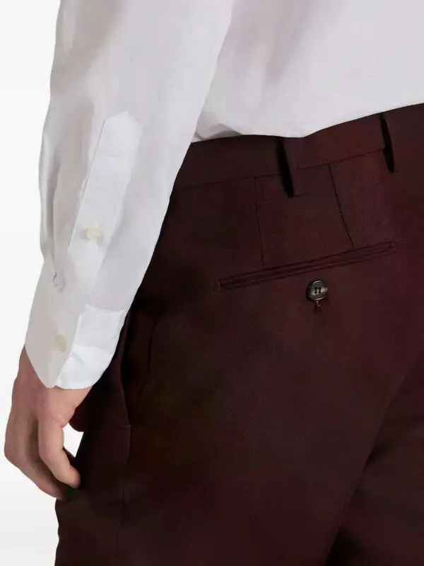 Incotex Twill Trousers - Red