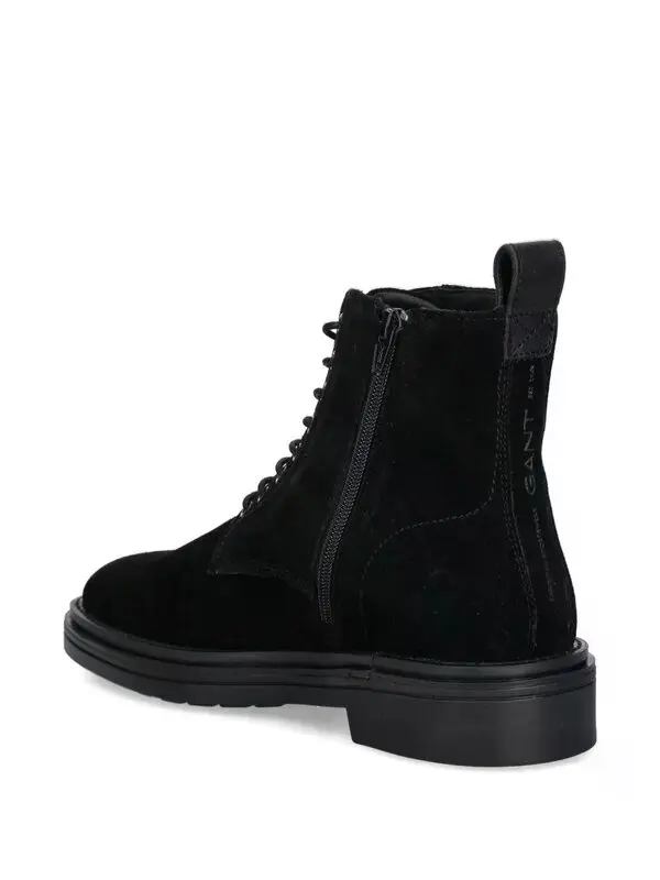 Gant Boggar Lace-up Zip Boots - Black