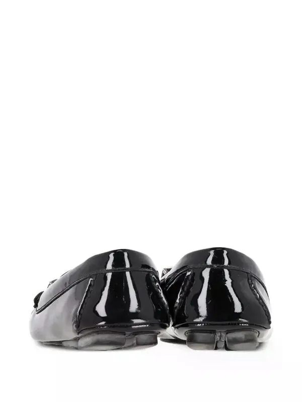 Miu Miu Upper-embellished Leather Loafer - Black