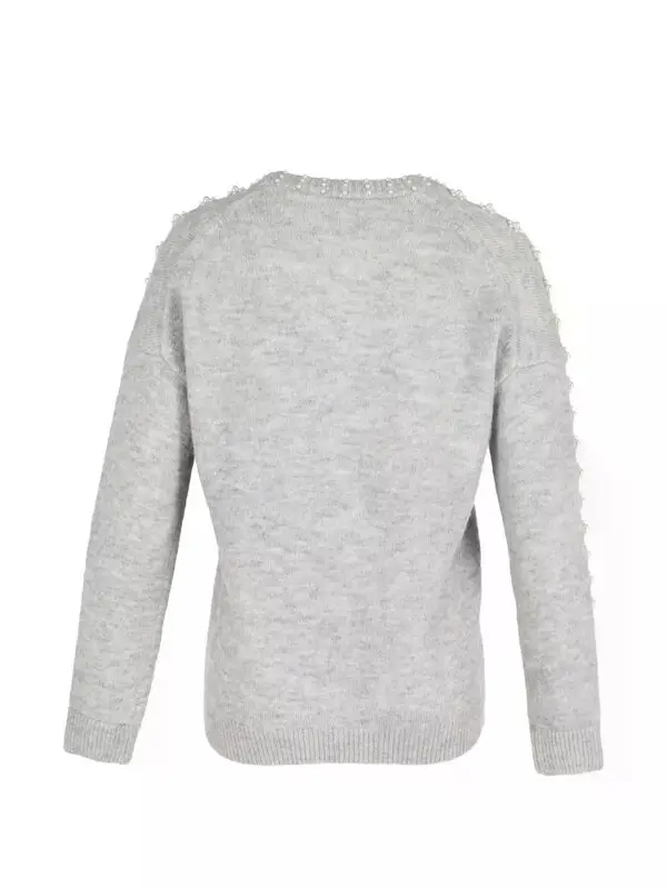 Maje Embellished Pocket Cardigan