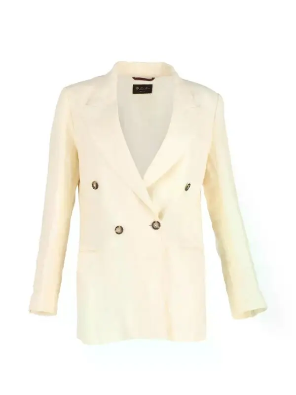Loro Piana Double-breasted Linen Blazer