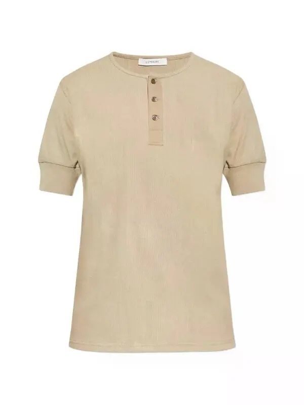 LEMAIRE Half-button Short-sleeve T-shirt