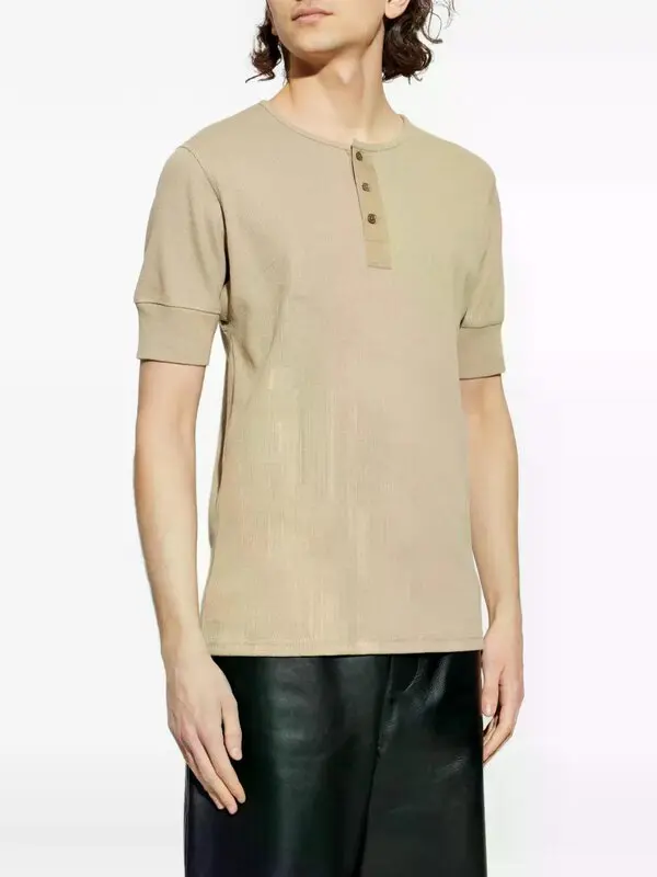 LEMAIRE Half-button Short-sleeve T-shirt