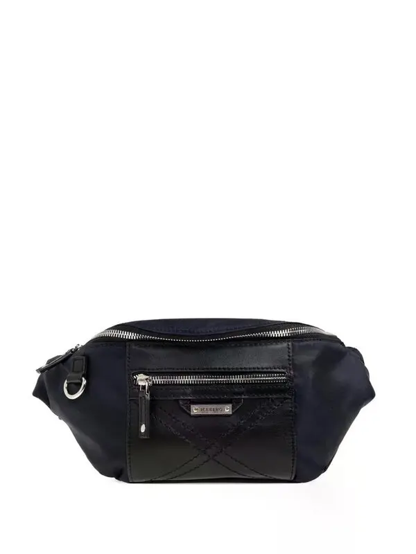Iceberg Quilted Belt Bag - Black