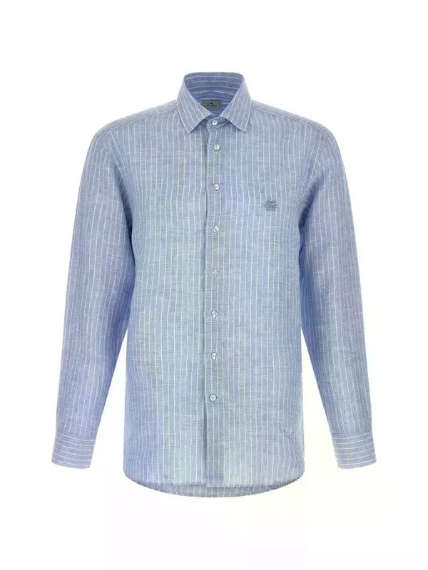 Etro Striped Logo-embroidery Shirt