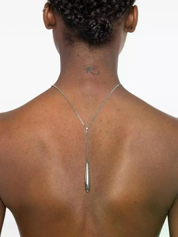 Patrizia Pepe Tone Drop Pendant Necklace