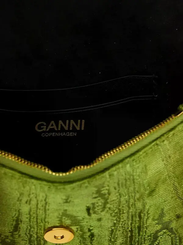 GANNI Logo Mini Bag - Green