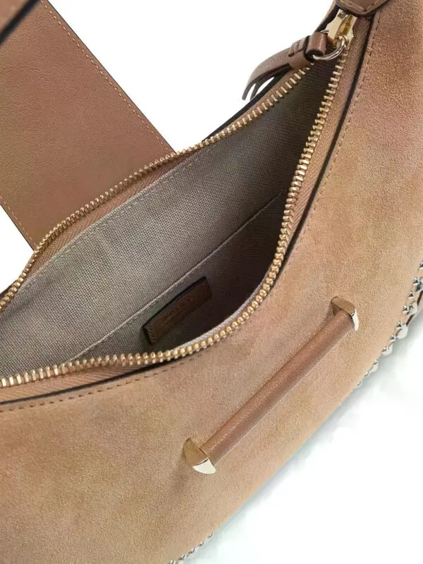 JIMMY CHOO Small Studded Shoulder Bag - Neutrals