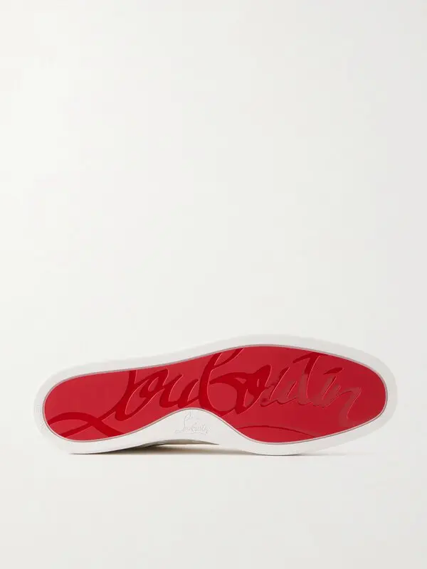 CHRISTIAN LOUBOUTIN Rantulow Full-grain Leather Sneakers