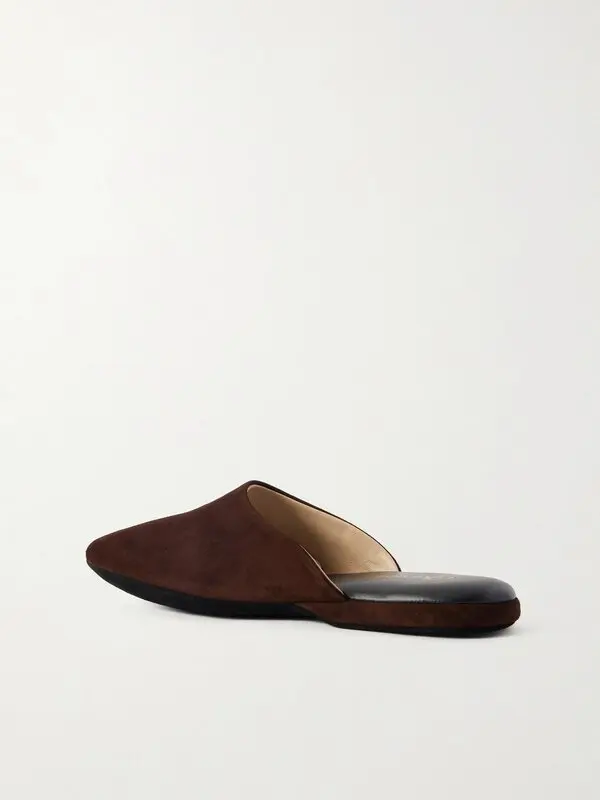 Charvet Suede Slippers - Brown