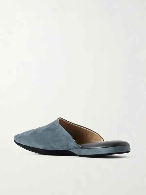 Charvet Suede Slippers - Gray