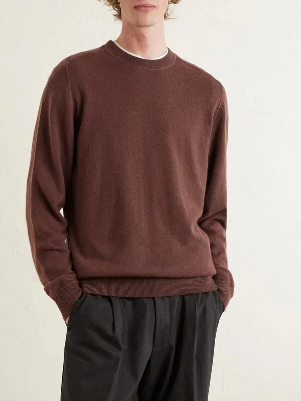 Massimo Alba Cashmere Crewneck Sweater - Brown