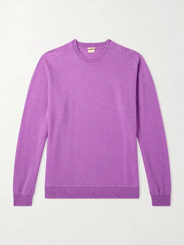 Massimo Alba Cashmere Crewneck Sweater - Purple