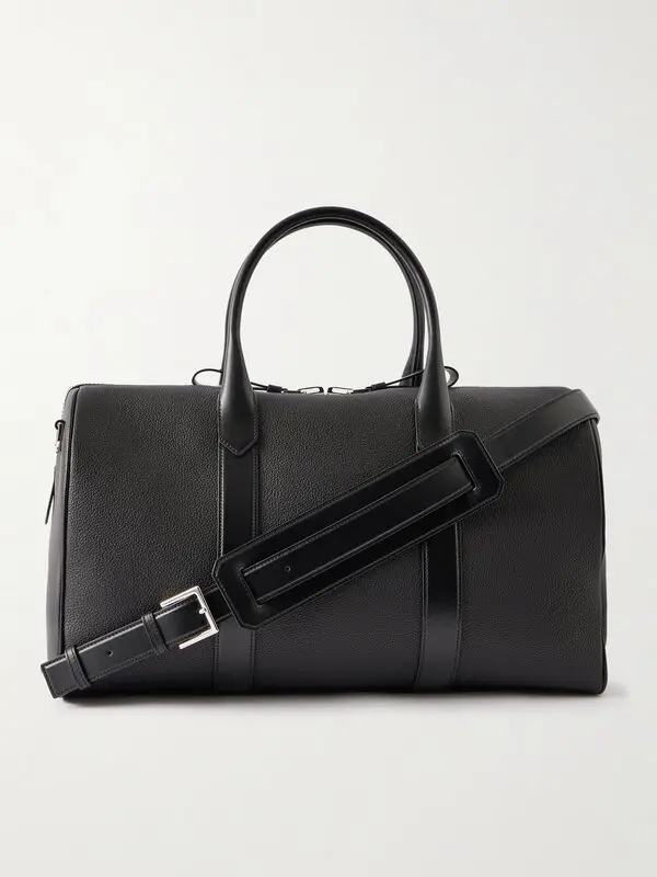 TOM FORD Leather Weekend Bag - Black
