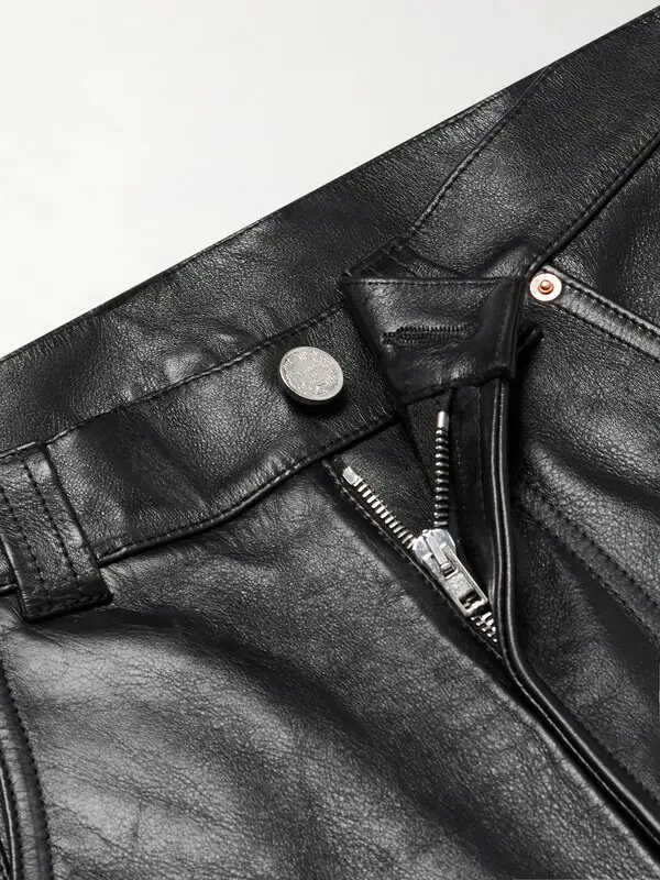 Vetements Straight-leg Leather Trousers