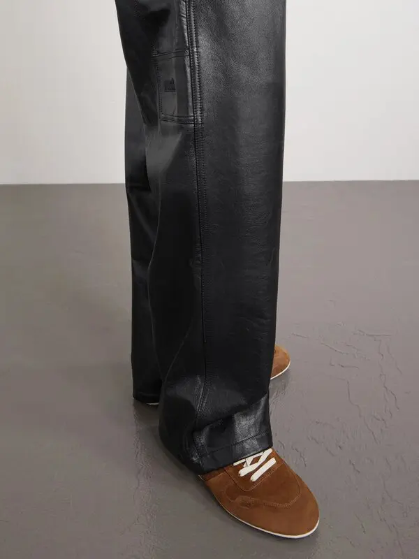 Vetements Straight-leg Leather Trousers