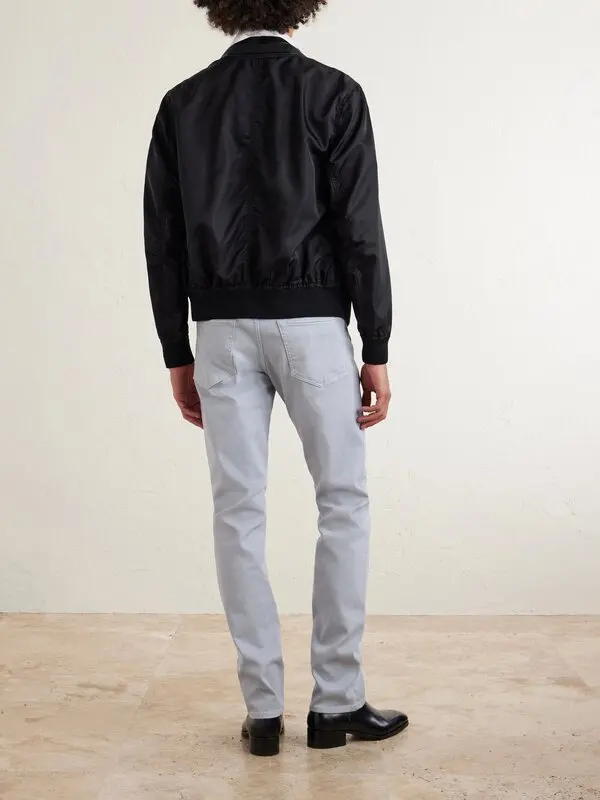 TOM FORD Slim-fit Straight-leg Cotton-blend Trousers
