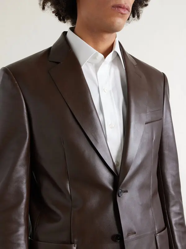 TOM FORD Leather Blazer