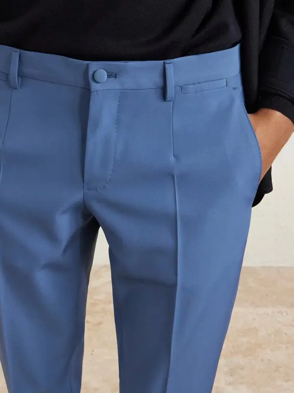 Dolce & Gabbana Slim-fit Straight-leg Wool Suit Trousers