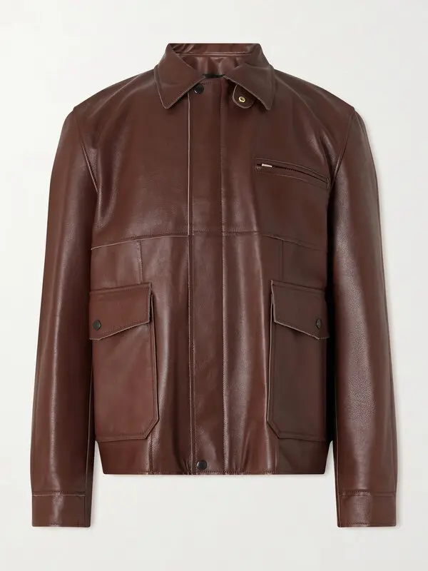 Sacai Leather Blouson Jacket
