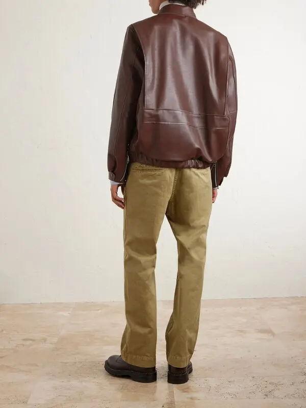 Sacai Leather Blouson Jacket