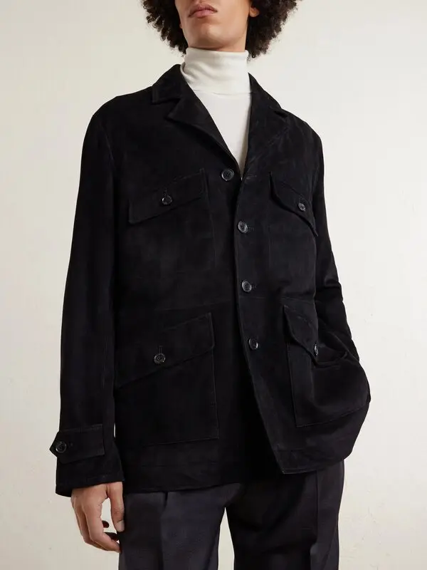 Paul Smith Suede Field Jacket - Black