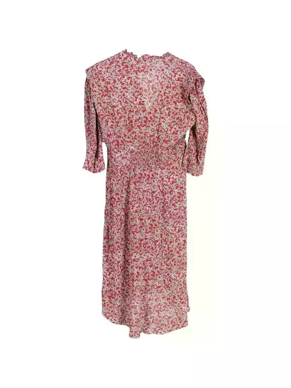 Ba&sh V-neck Ruffled Midi Dress