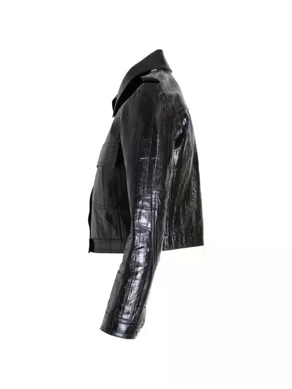 LOUIS VUITTON Cropped Leather Jacket