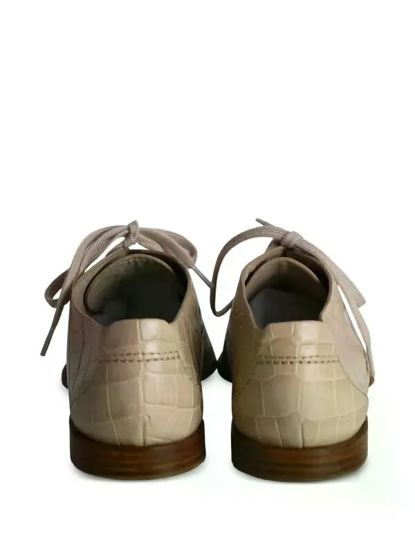 ALEXANDER WANG Ingrid Croc-embossed Oxford Shoes
