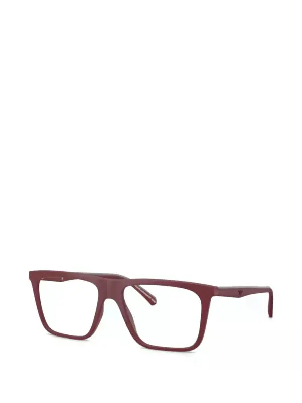 Emporio Armani Rectangle-frame Eyeglasses - Red