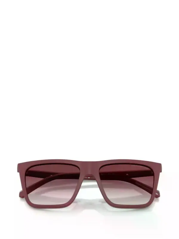Emporio Armani Rectangle-frame Eyeglasses - Red