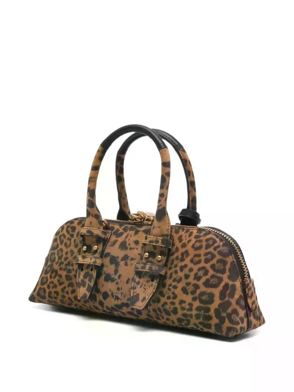 Pinko Leopard-print Tote Bag - Brown