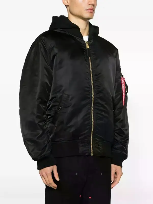 Alpha Industries Hooded Padded Bomber Jacket