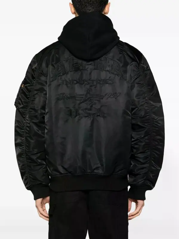 Alpha Industries Hooded Padded Bomber Jacket