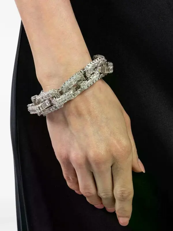 Eddie Borgo Rectangular Stone Bracelet - Silver