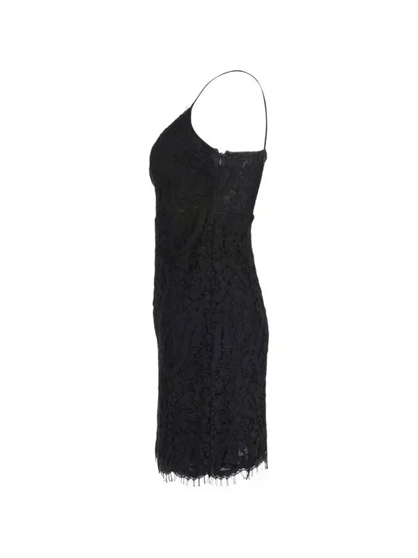 chinese dress ladies Michael Kors Black & Nude Lace Dress sz 4 main image 0