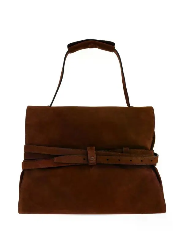 Moschino Top Handle Tote Bag - Brown