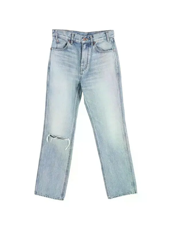 Celine Cotton Denim Straight-leg Jeans