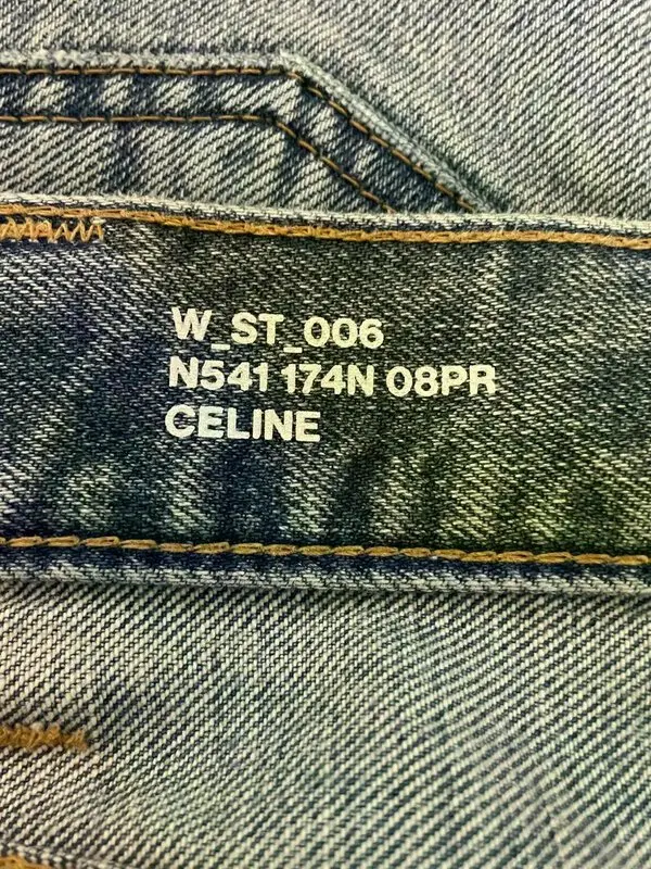 Celine Cotton Denim Straight-leg Jeans
