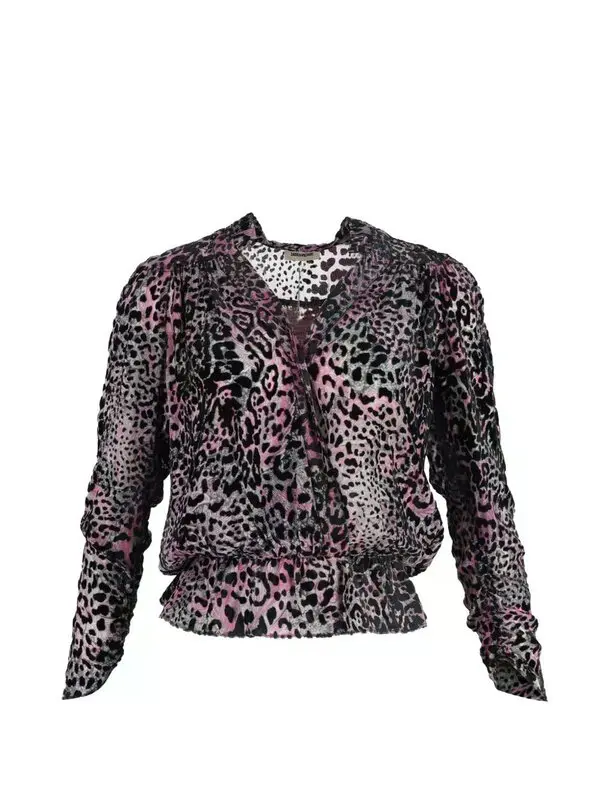 Zadig&Voltaire Leopard-print V-neck Blouse